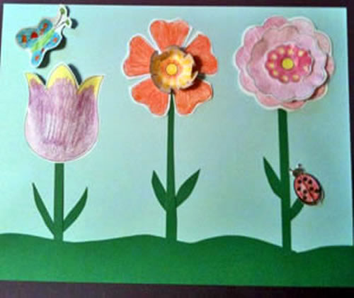 Easy 3 D Flower Craft For Kids Sing Laugh Learn